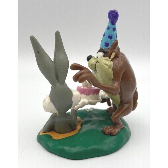 Applause | Toys | Vintage Looney Tunes Taz Bugs Bunny Birthday Pvc ...
